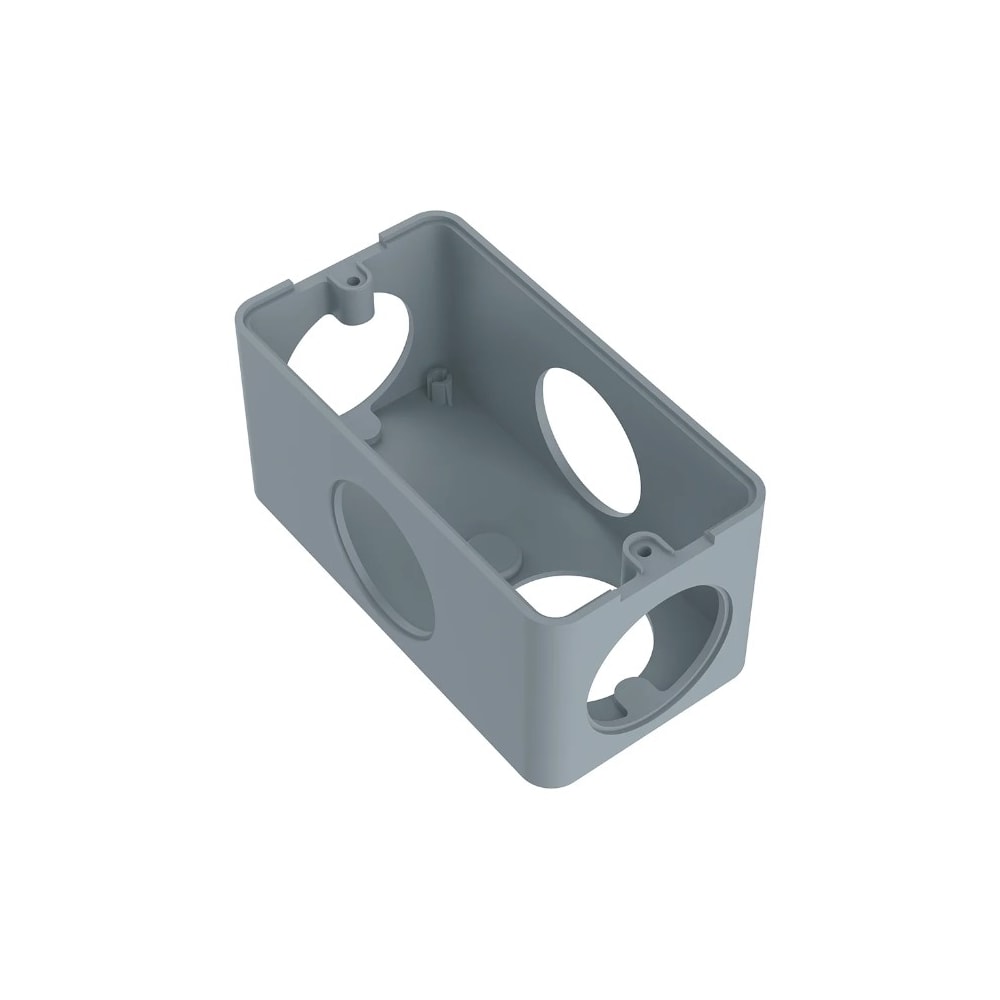 Caixa Condulete PVC 5 Entradas 1/2'' - 3/4'' Cinza Konextop - Loja Roma