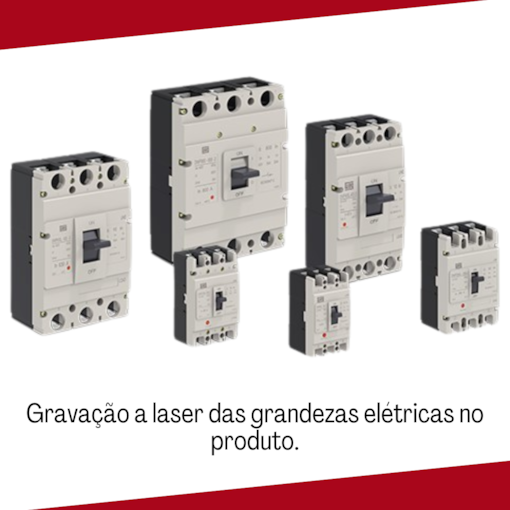 Disjuntor Caixa Moldada 3P 100A 20kA RDWS250L Weg - Loja Roma