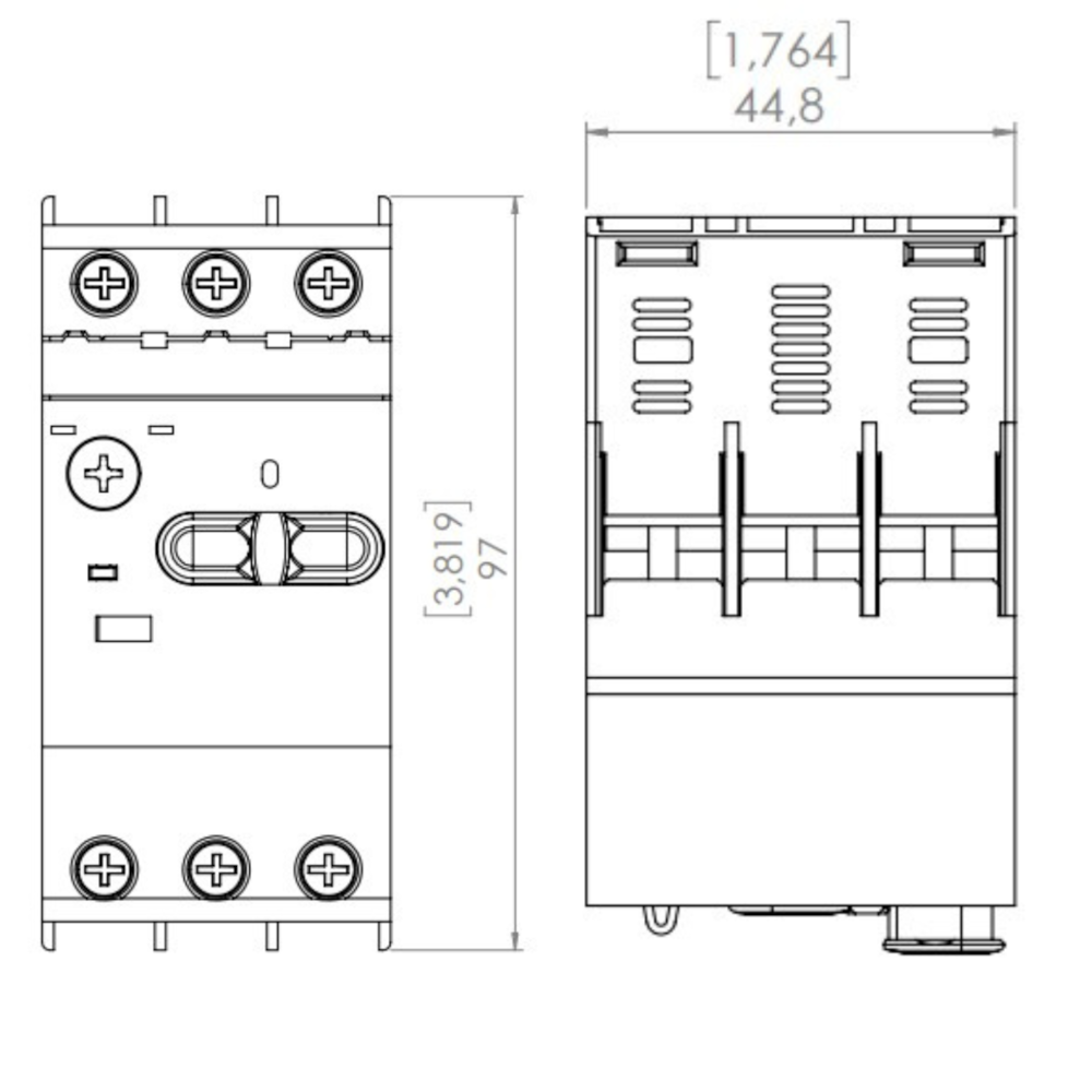 Disjuntor Motor Az 1,6-2,5A MPW18-3-D025 Weg - Loja Roma