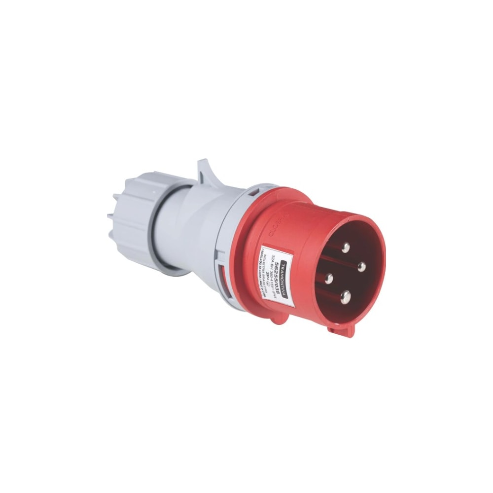 Plug Móvel Industrial 3P+T 16A Vermelho 6H 380/415V Tramontina - Loja Roma