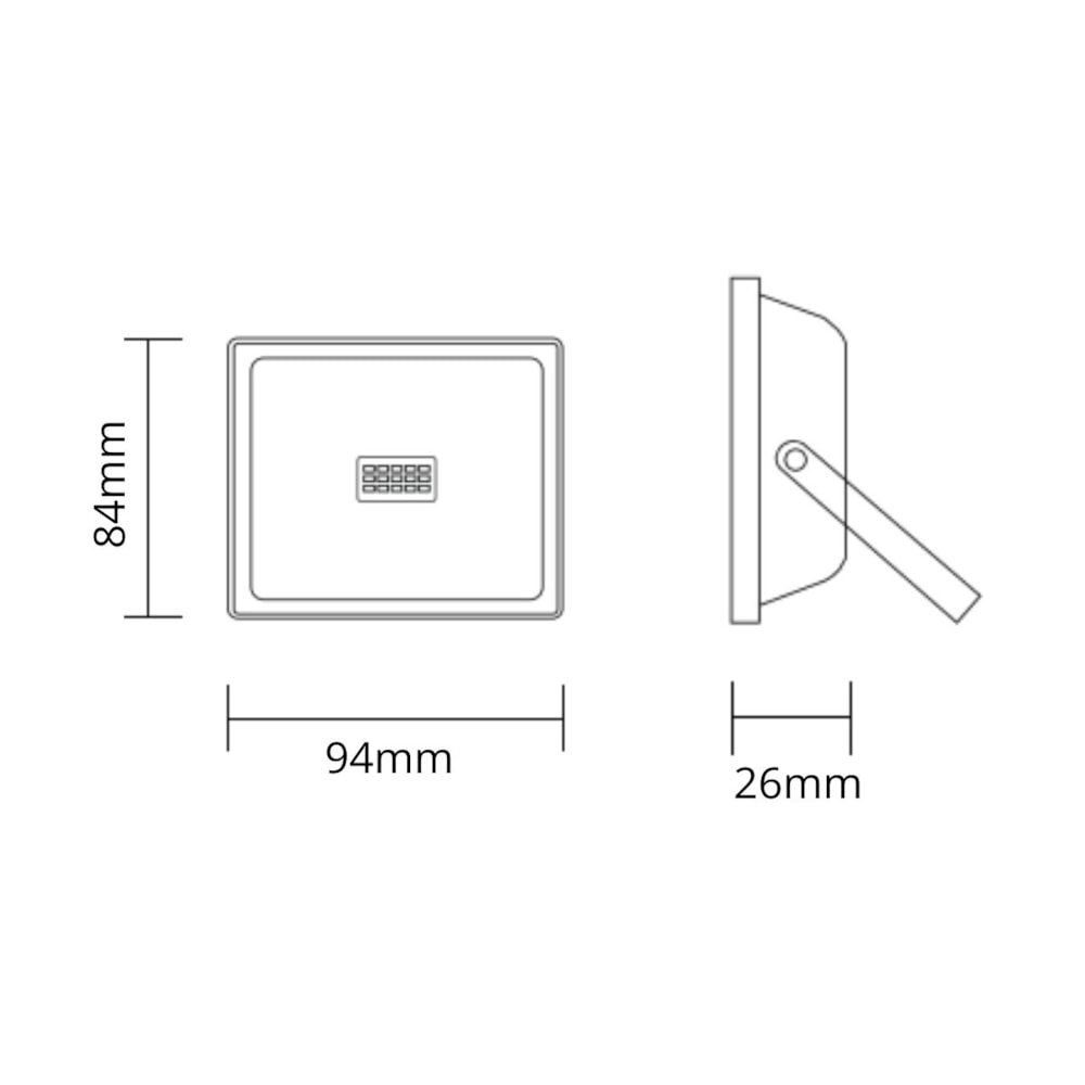 Refletor LED Slim 30W 6500K Bivolt Preto Ourolux - Loja Roma